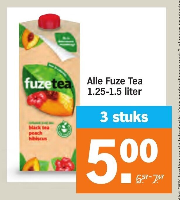 Fuze Tea aanbieding bij Albert Heijn