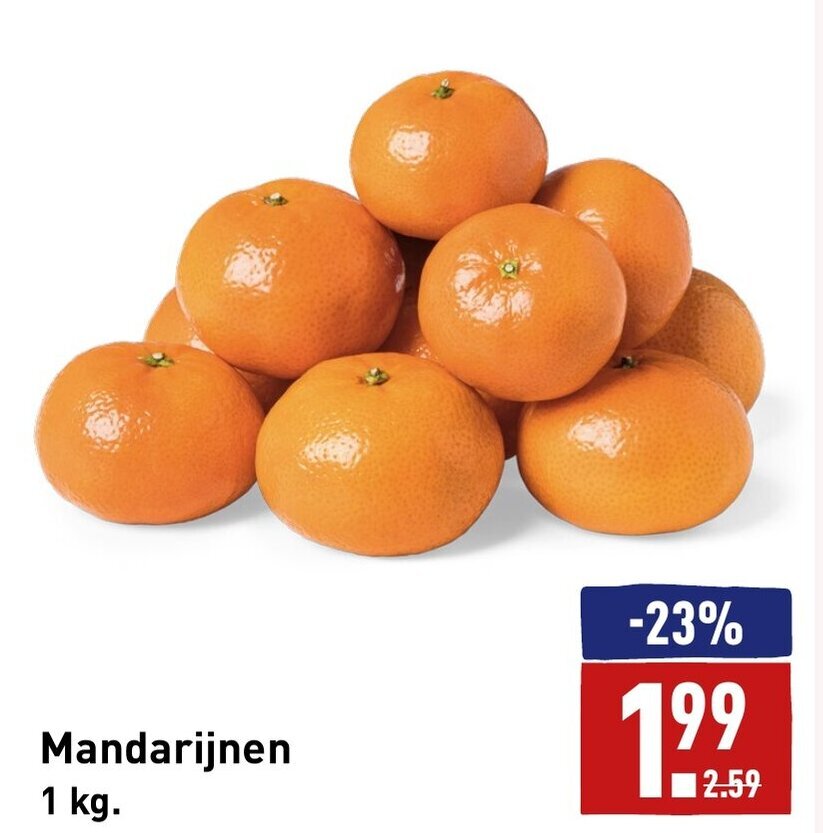 Mandarijnen 1 kg. aanbieding bij ALDI