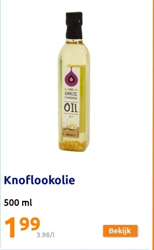 Knoflookolie 500ml aanbieding bij Action
