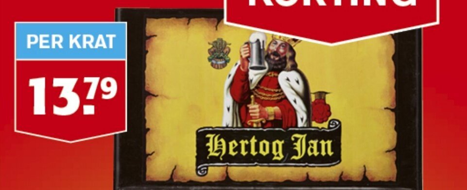 Hertog Jan (per krat) aanbieding bij Hoogvliet