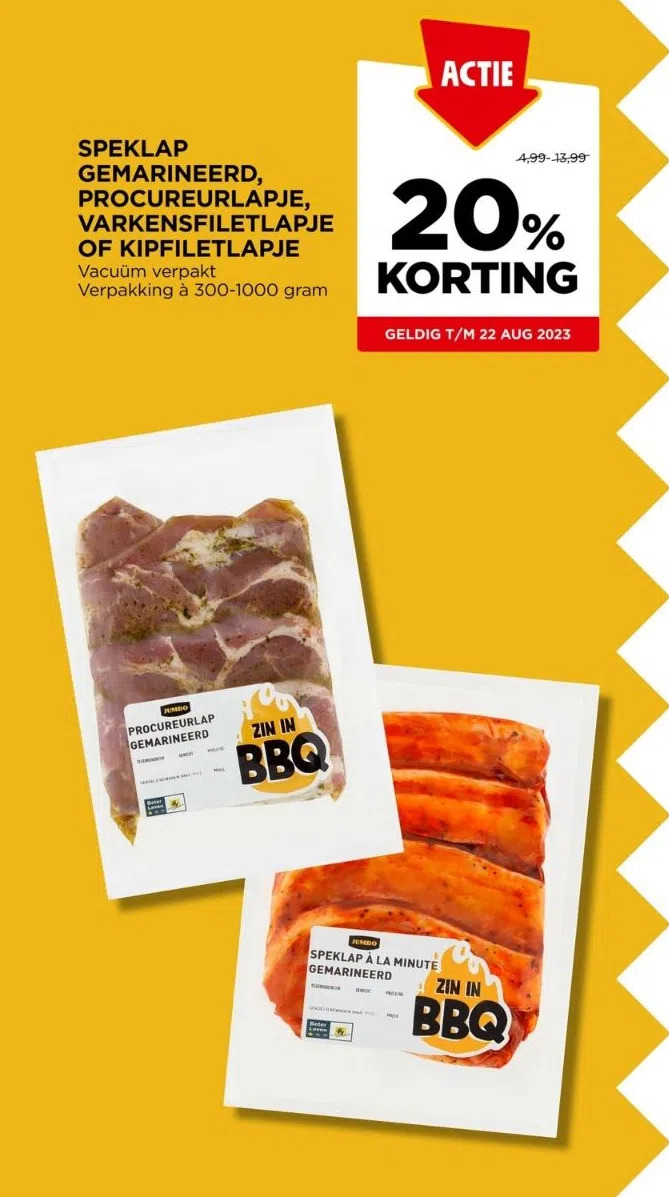 SPEKLAP GEMARINEERD, PROCUREURLAPJE, VARKENSFILETLAPJE Vacuüm verpakt ...