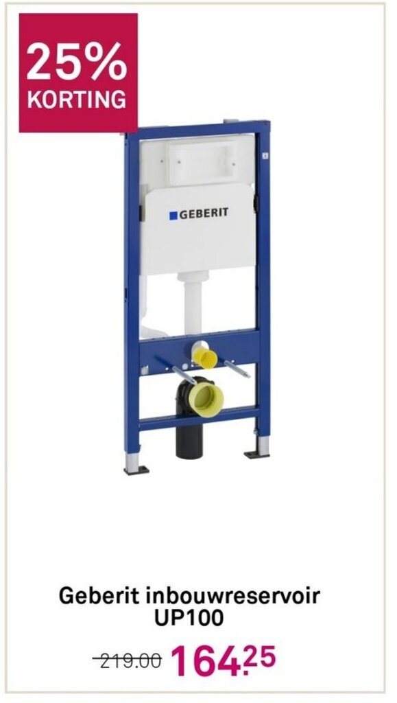 Geberit inbouwreservoir UP100 aanbieding bij Karwei