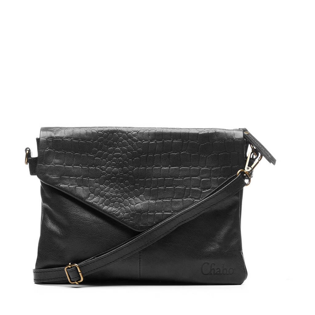 Chabo bags leren crossbody tas rio cross zwart aanbieding bij Wehkamp