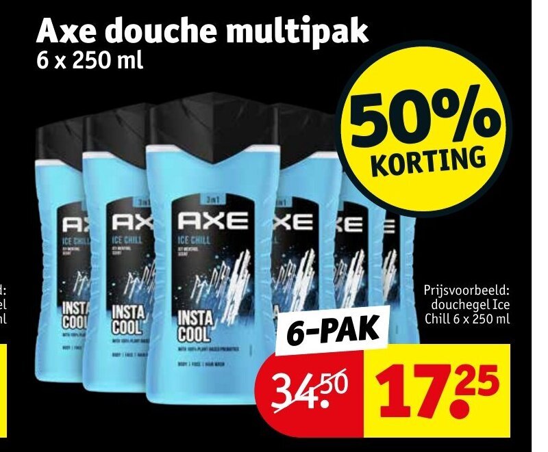Axe douche multipak 6 x 250 ml aanbieding bij Kruidvat