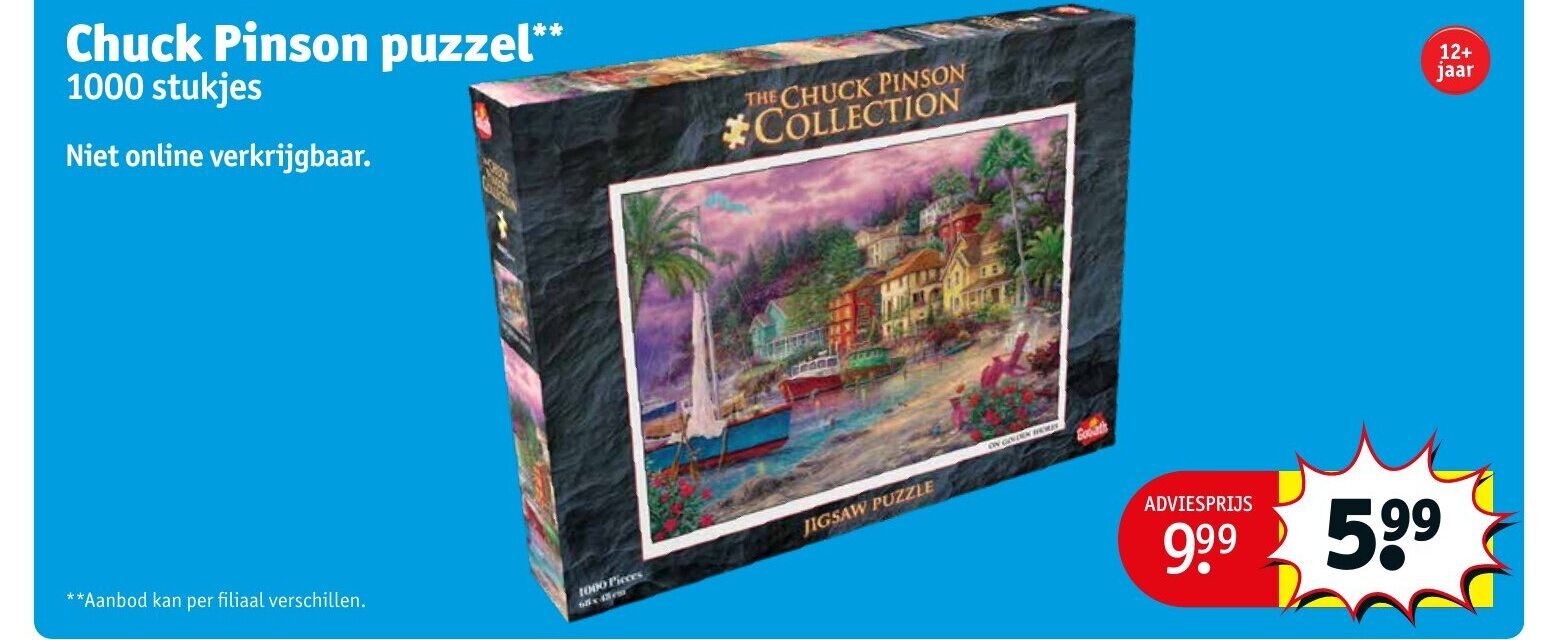 Chuck Pinson puzzel** 1000 stukjes aanbieding bij Kruidvat