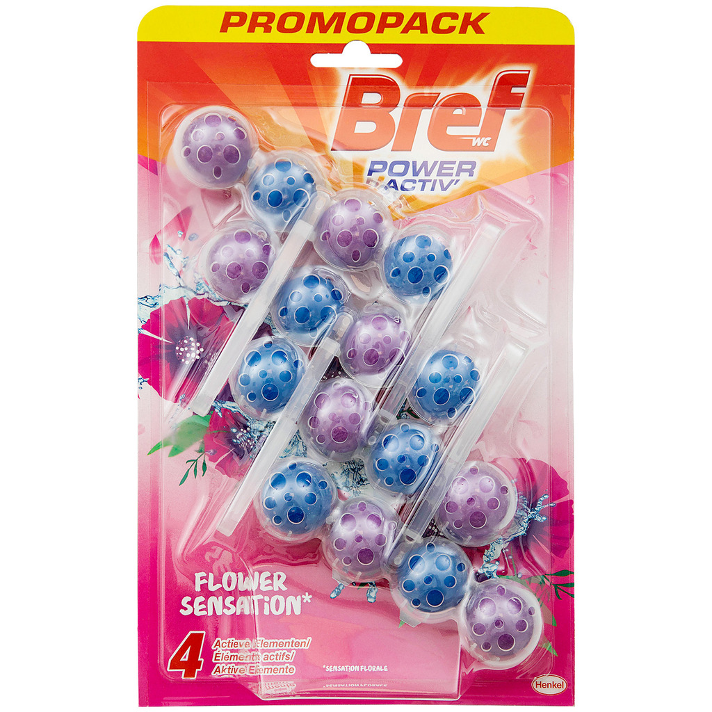 Bref power activ' toiletblokken flower sensation aanbieding bij Action