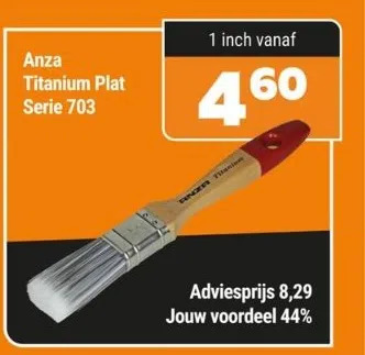 Anza titanium plat serie 703 aanbieding bij De voordeelmarkt