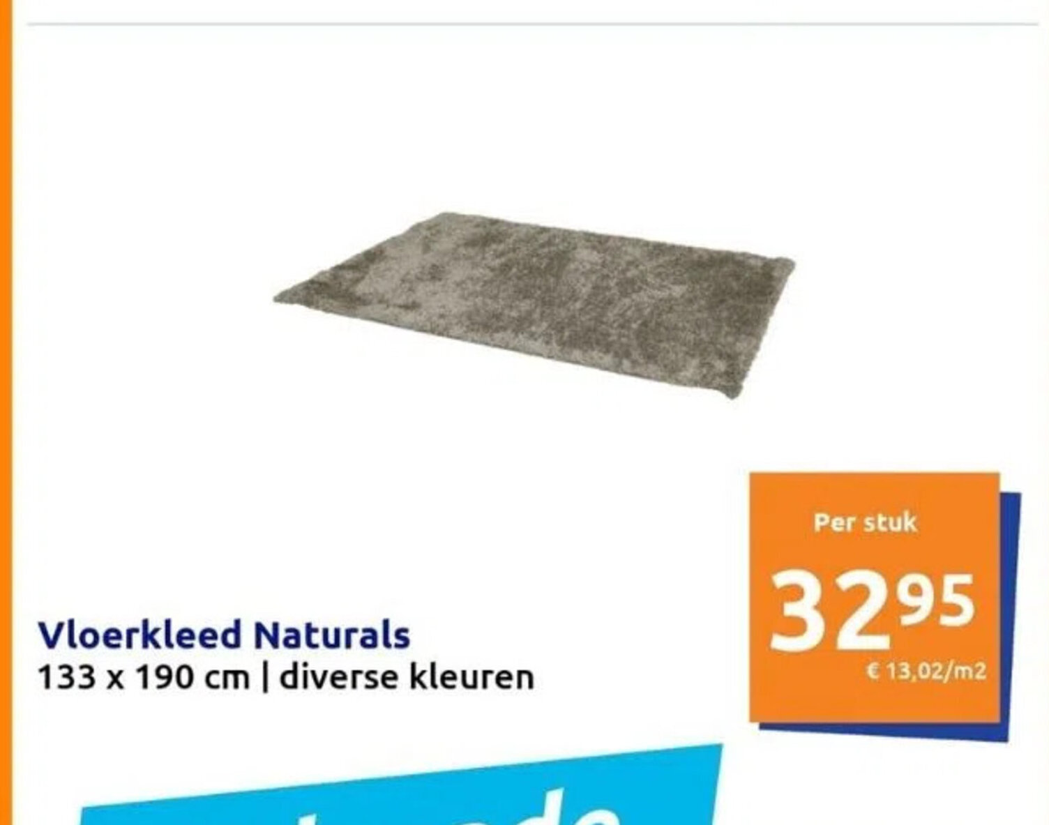 Vloerkleed Naturals 133 x 190 cm | diverse kleuren aanbieding bij Action