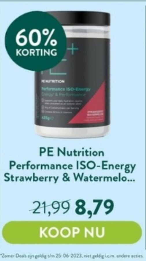 PE Nutrition Performance ISO-Energy Strawberry & Watermelo ...