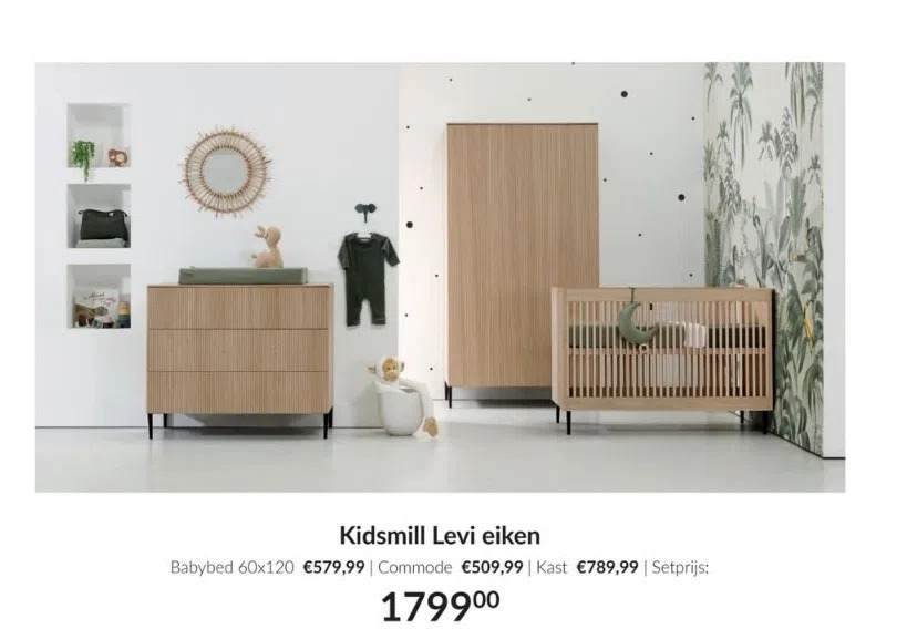 Kidsmill levi eiken aanbieding bij Babypark
