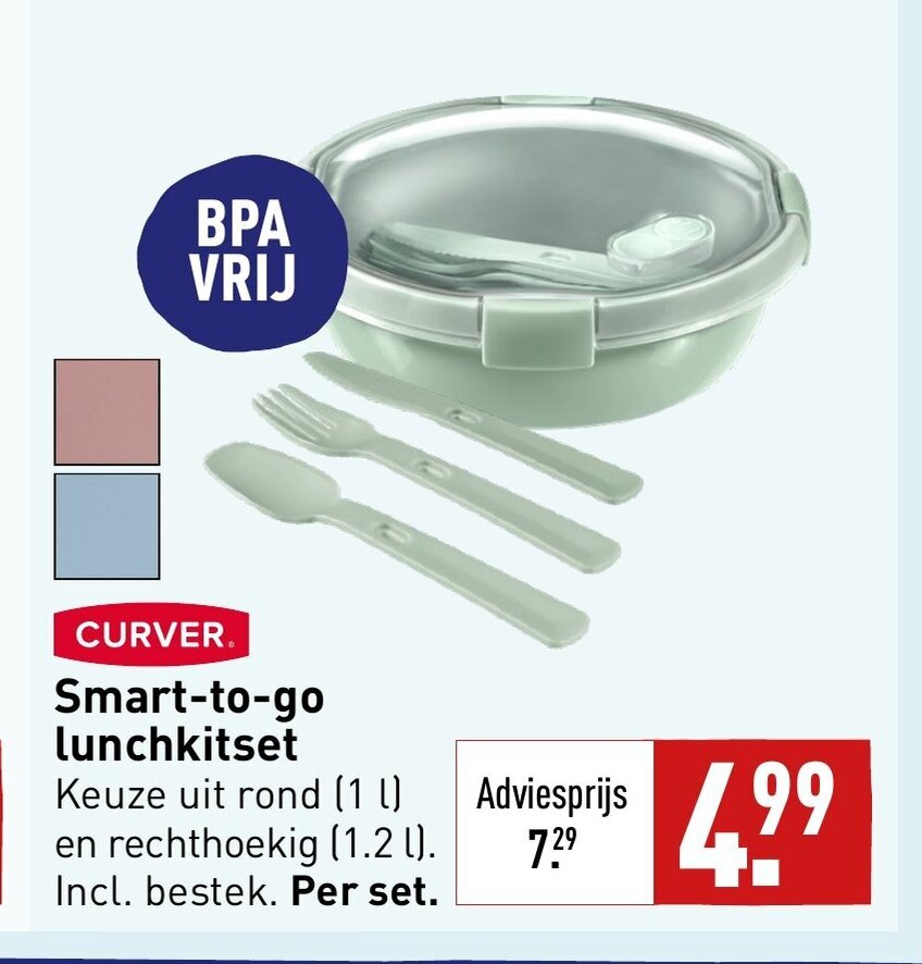 CURVER Smart-to-go lunchkitset aanbieding bij ALDI