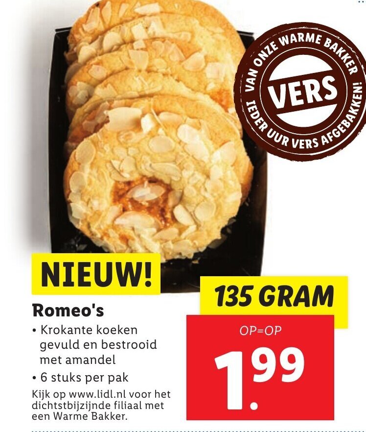 Romeo's 135 GRAM aanbieding bij Lidl
