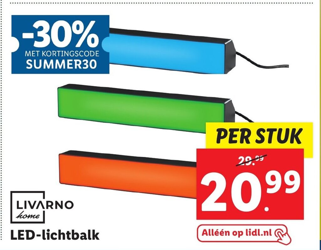 LIVARNO home LED-lichtbalk aanbieding bij Lidl