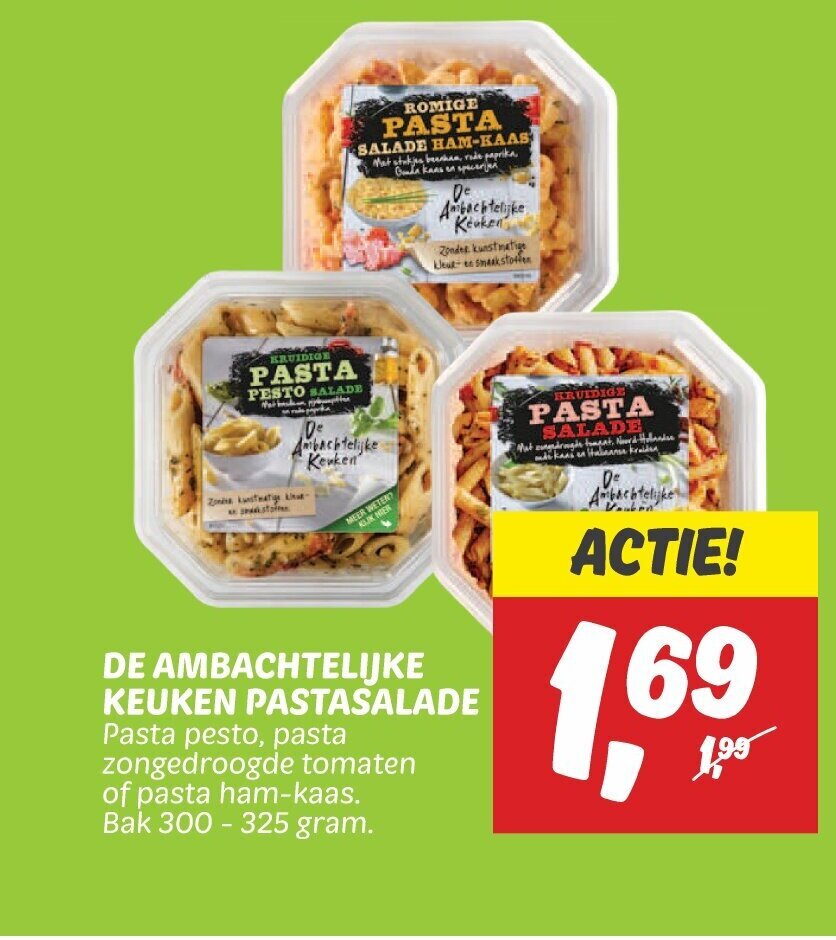 DE AMBACHTELIJKE KEUKEN PASTASALADE Pasta pesto, pasta zongedroogde ...