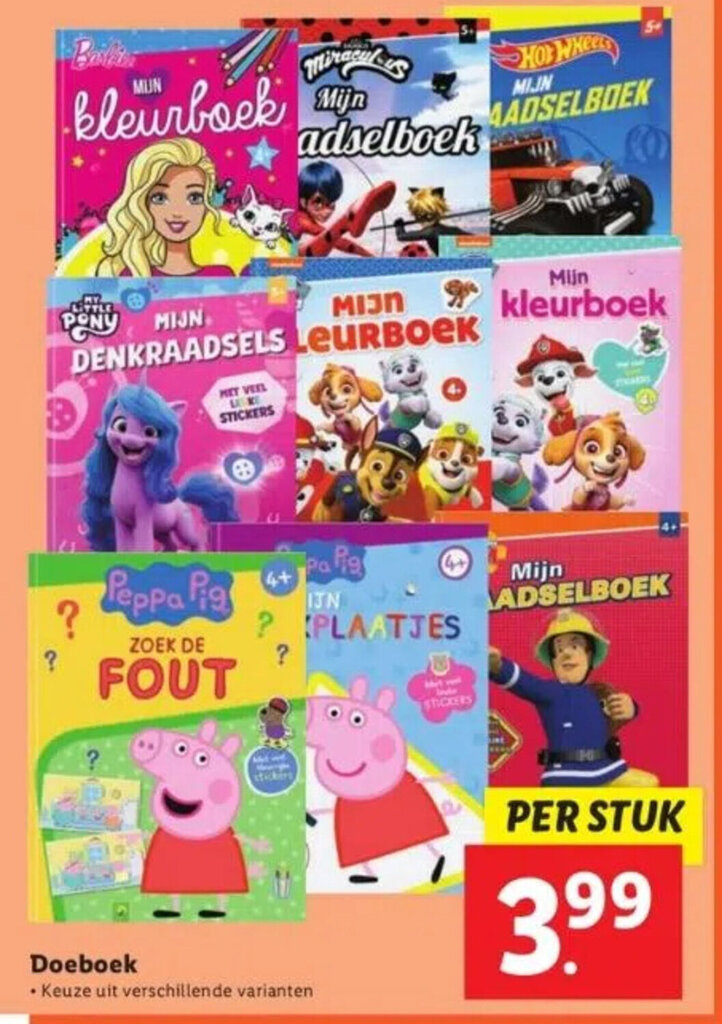 Doeboek aanbieding bij Lidl