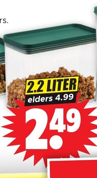 Bewaarbus 2.2 LITER aanbieding bij Dirk