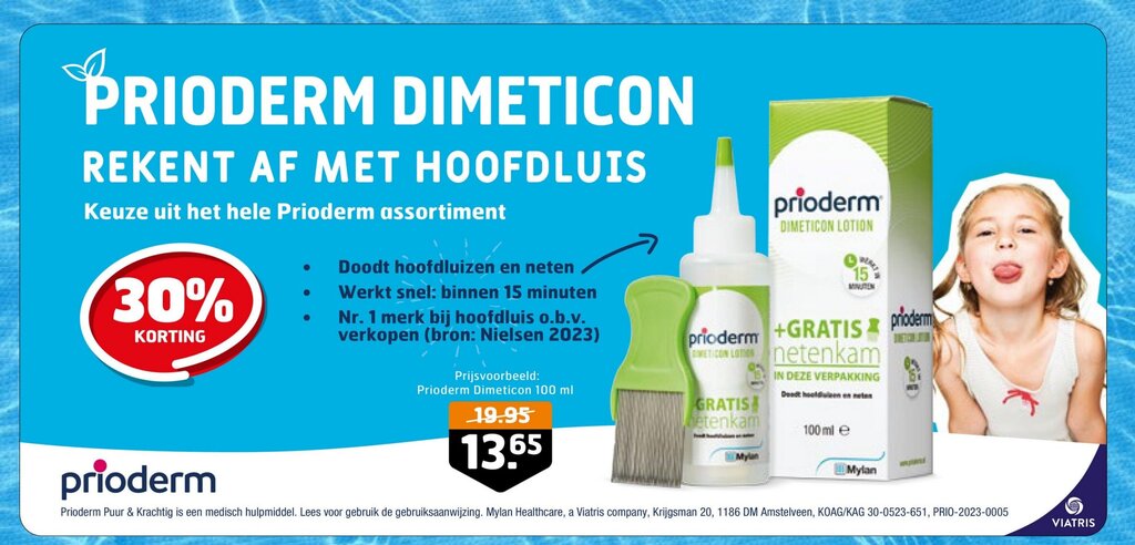 Prioderm Dimeticon 100 ml aanbieding bij Trekpleister