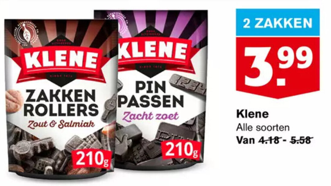 Klene Alle soorten aanbieding bij Hoogvliet
