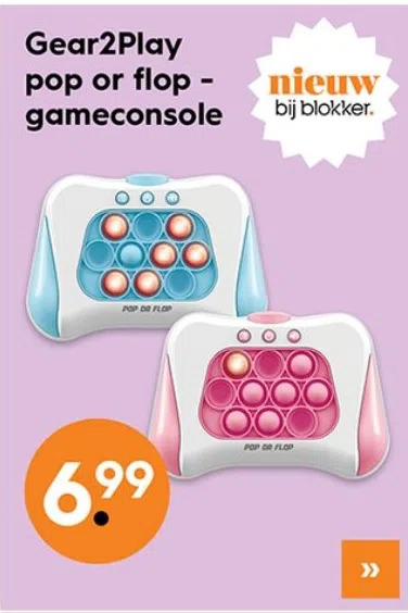 Gear2play pop or flop - gameconsole aanbieding bij Blokker