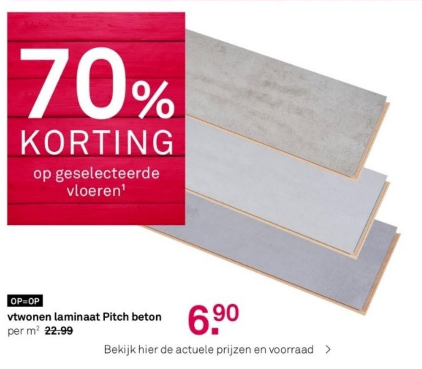 vtwonen laminaat Pitch beton aanbieding bij Karwei