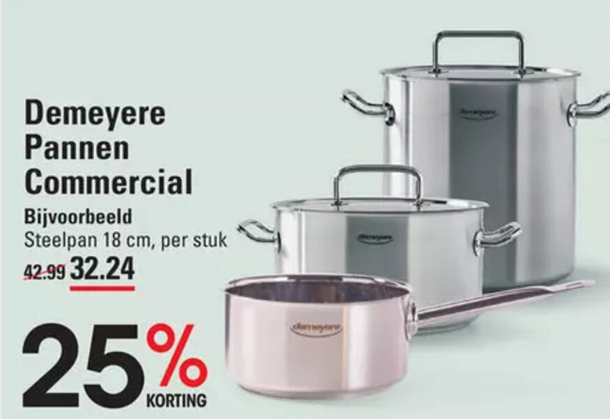 Demeyere Pannen Commercial aanbieding bij Sligro