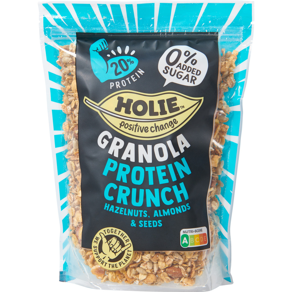 Holie granola protein crunch aanbieding bij Dekamarkt