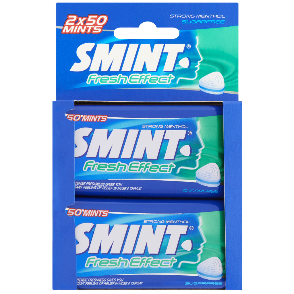 Smint fresh effect strong menthol aanbieding bij Dekamarkt
