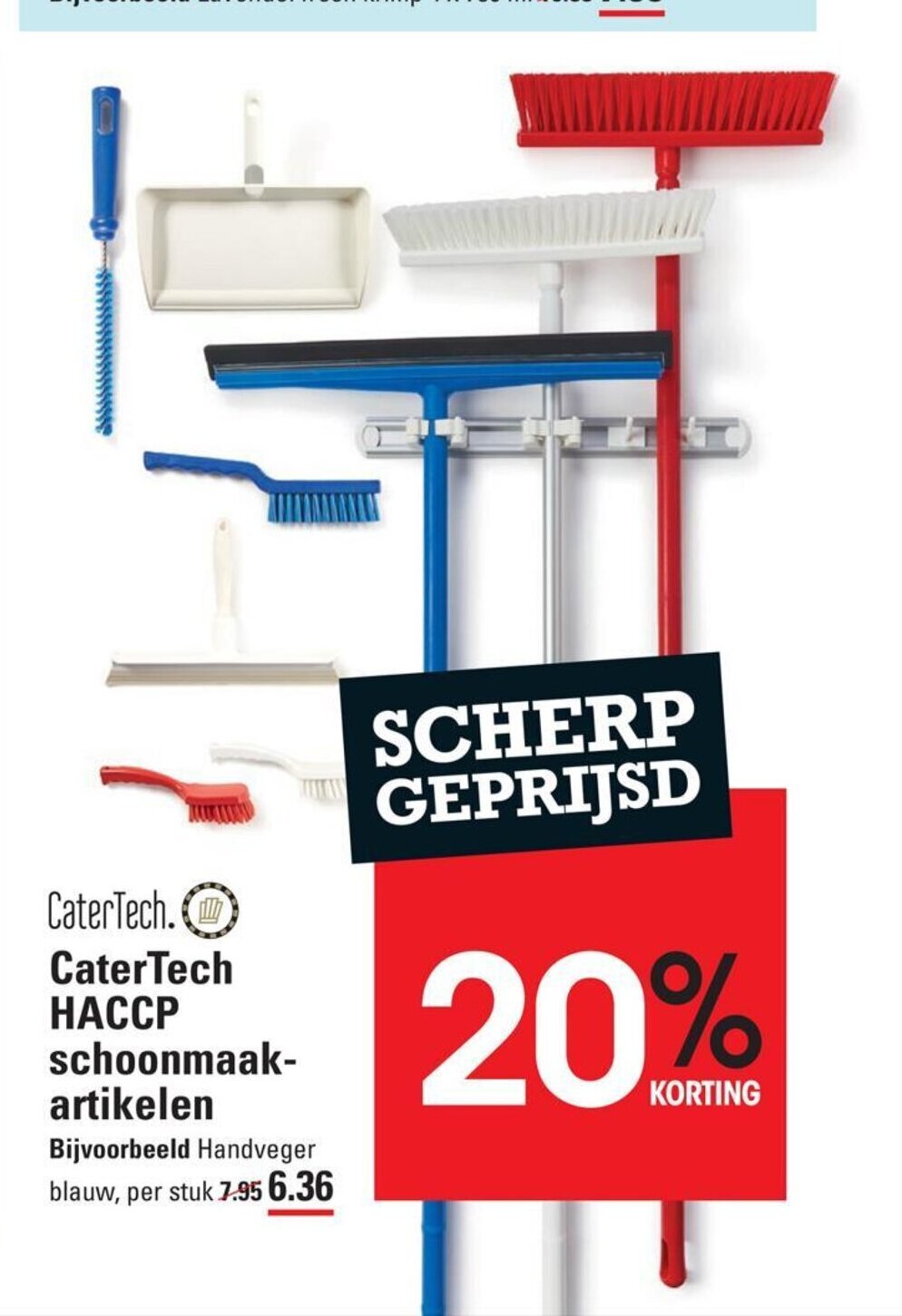 CaterTech HACCP schoonmaak-artikelen Bijvoorbeeld Handveger blauw ...