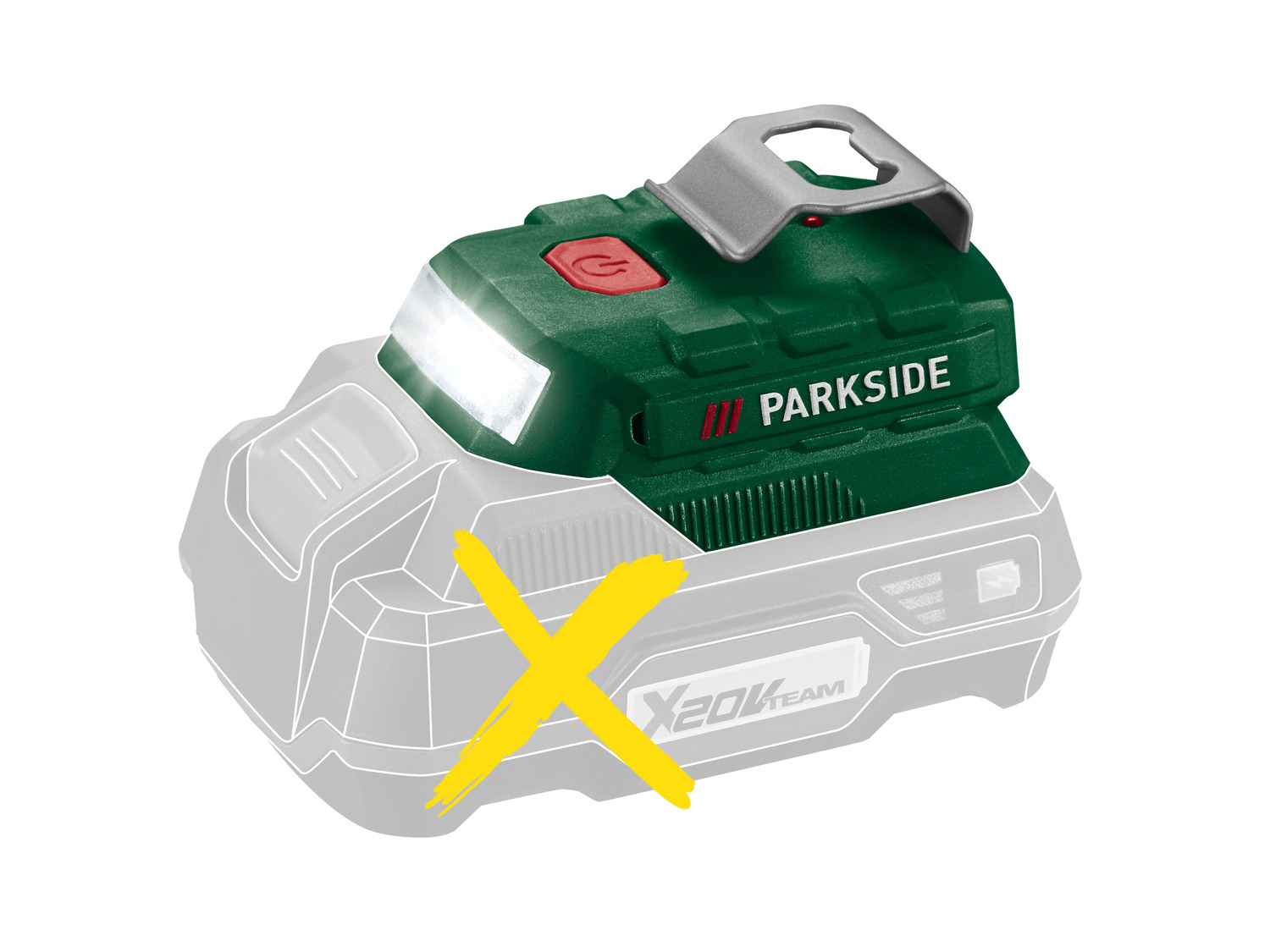 Parkside® accu-adapter 20v aanbieding bij Lidl