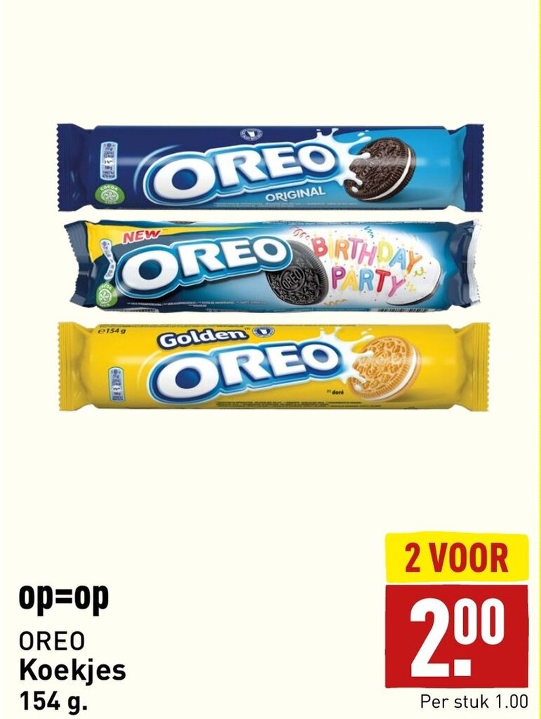 Oreo Koekjes 154 G Aanbieding Bij Aldi