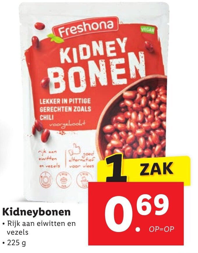 Kidneybonen 225g aanbieding bij Lidl