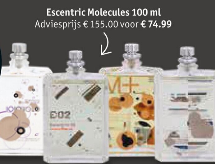 Escentric Molecules 100 ml aanbieding bij Kruidvat