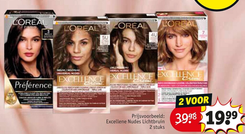 LOREAL PARIS Alle L'Oréal Paris Excellence en Préférence haarkleuring ...
