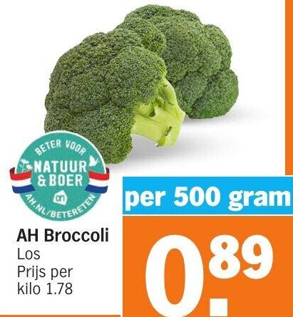 AH Broccoli 500g aanbieding bij Albert Heijn