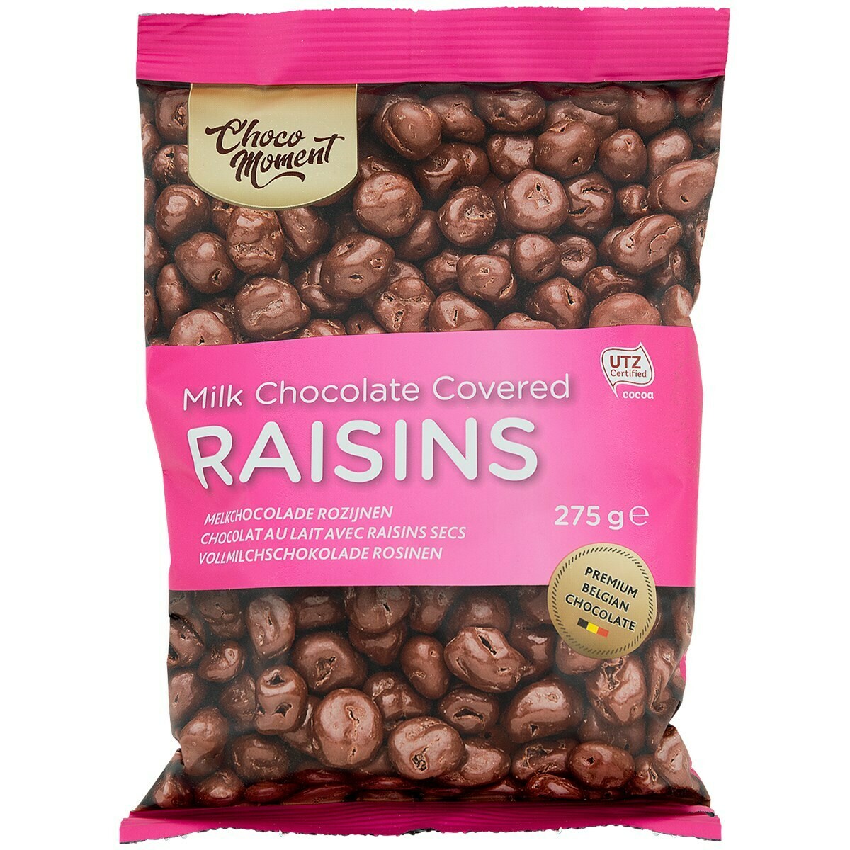 Choco Moment chocoladerozijnen aanbieding bij Action