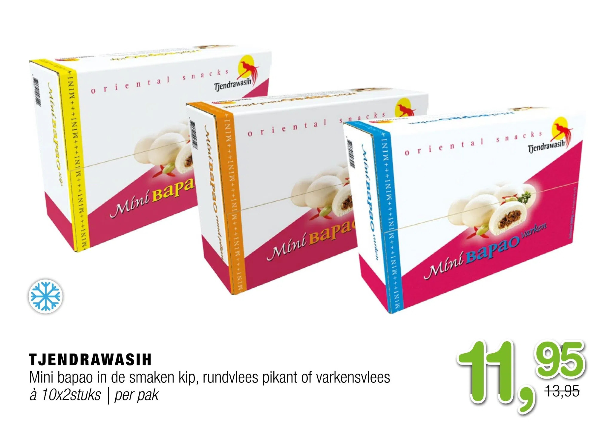 Tjendrawasih mini bapao in de smaken kip, rundvlees pikant of ...