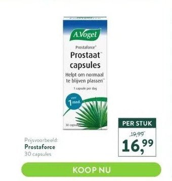 Prijsvoorbeeld: prostaforce aanbieding bij Holland & Barrett