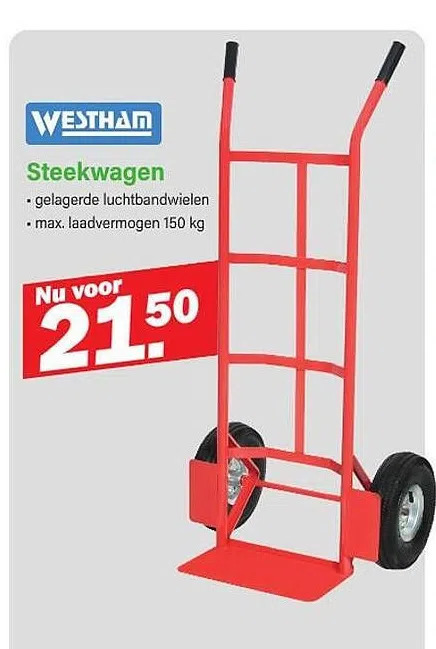 Steekwagen aanbieding bij Van Cranenbroek