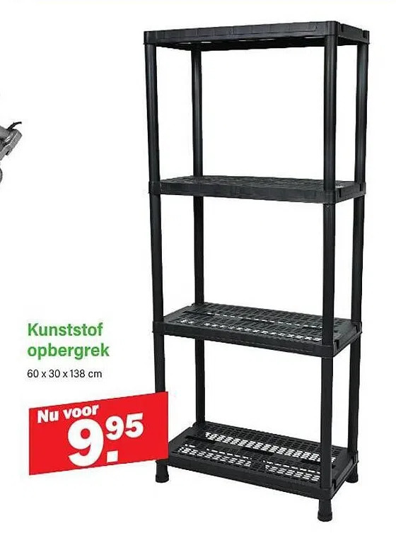 Kunststof opbergrek aanbieding bij Van Cranenbroek