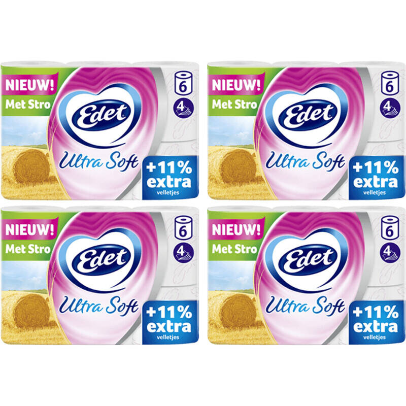 Edet ultra soft 4-laags 24 rollen aanbieding bij Albert Heijn