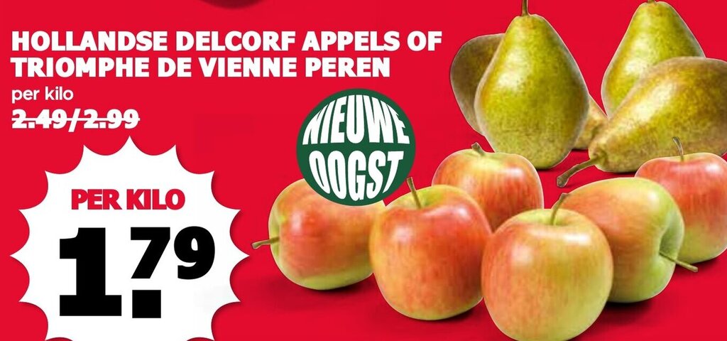 HOLLANDSE DELCORF APPELS OF TRIOMPHE DE VIENNE PEREN per kilo ...