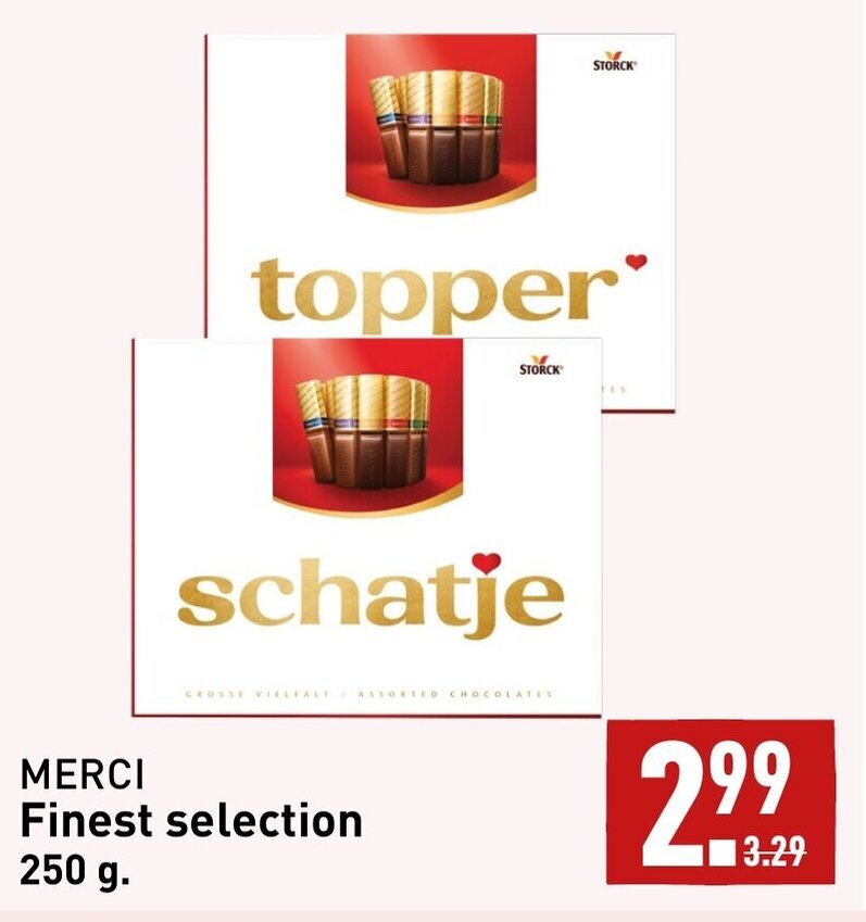 MERCI Finest selection 250g aanbieding bij ALDI