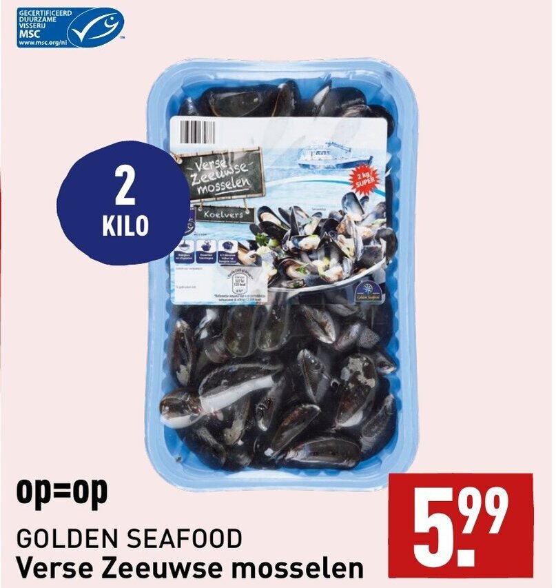 Verse Zeeuwse mosselen aanbieding bij ALDI