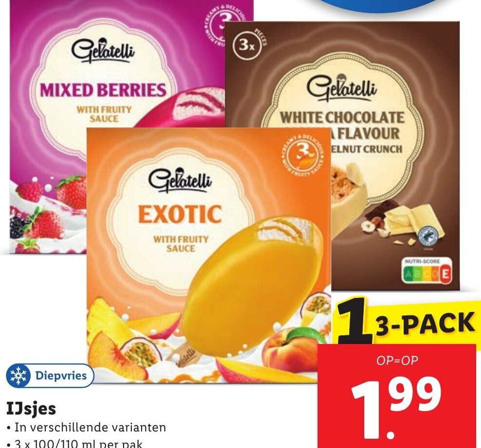 IJsjes aanbieding bij Lidl