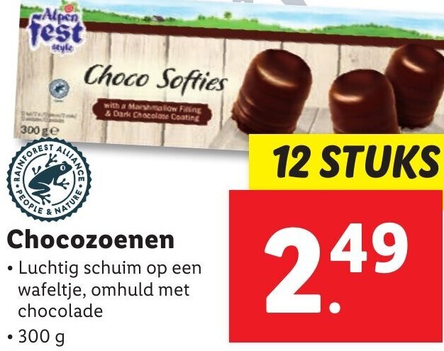 Chocozoenen 300g aanbieding bij Lidl