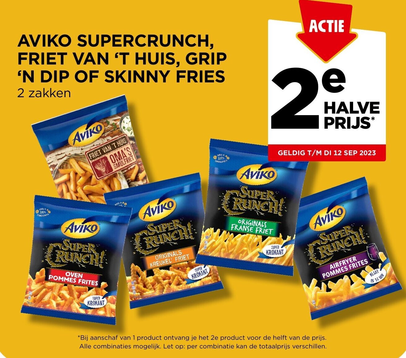 AVIKO SUPERCRUNCH, FRIET VAN 'T HUIS, GRIP OF SKINNY FRIES aanbieding ...
