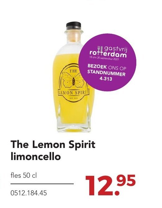 The Lemon Spirit limoncello 50 cl aanbieding bij Zegro