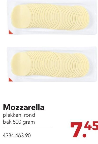 Mozzarella 500 gram aanbieding bij Zegro