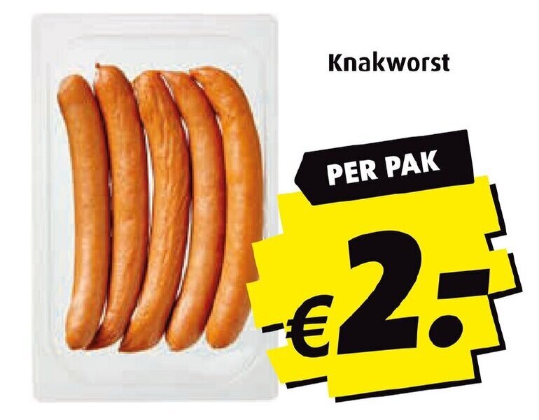 Knakworst aanbieding bij Boni