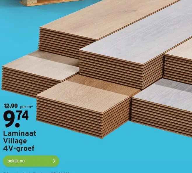 Laminaat village 4v-groef aanbieding bij GAMMA